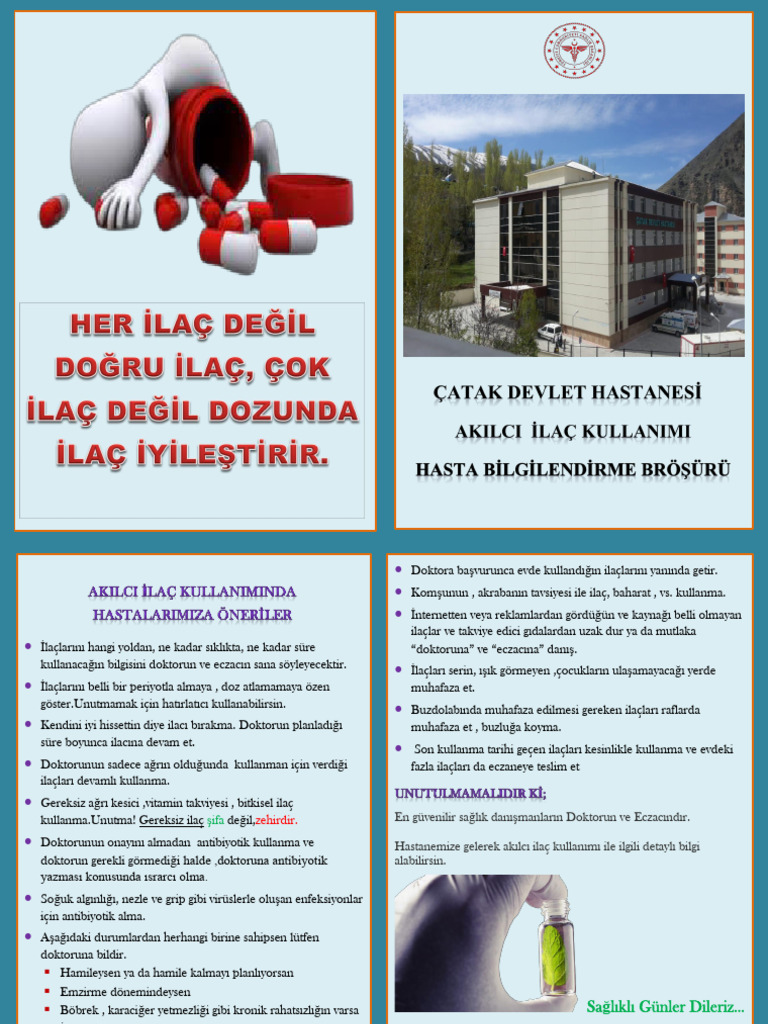 Akilci Ilac Kullanimi Hasta Bilgilendirme Brosurupdf | PDF