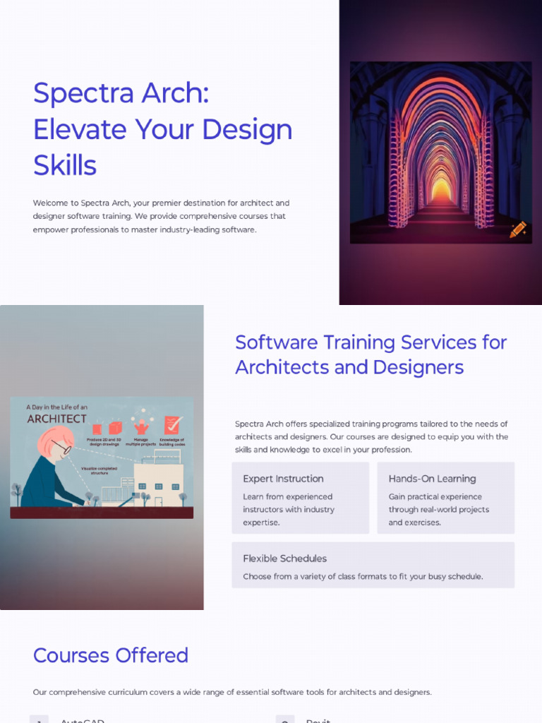 Spectra Arch Software Training | PDF