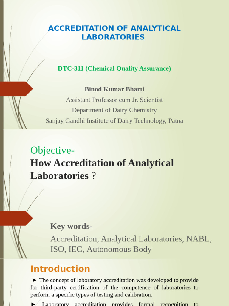 Accreditation-of-Analytical-Laboratories | PDF | Laboratories