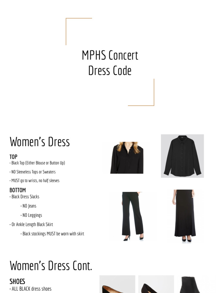 Concert+Dress+Code | PDF