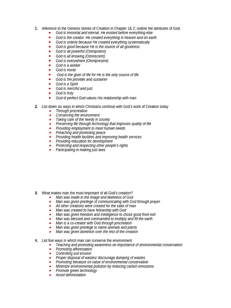 Relevance of Creation Accounts in Genesis 1 and 2 | PDF | Genesis ...