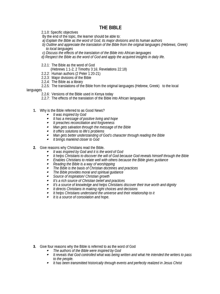 Introduction to the Bible Review | PDF | Bible | Nevi'im