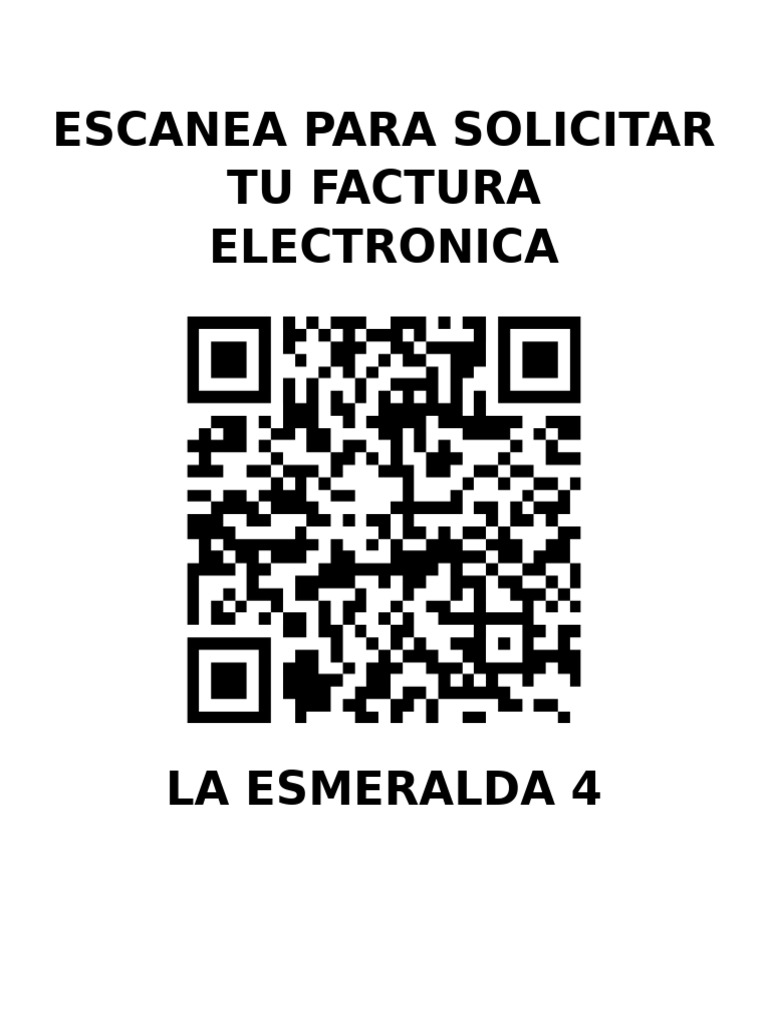ESCANEA PARA SOLICITAR TU FACTURA ELECTRONICA | PDF