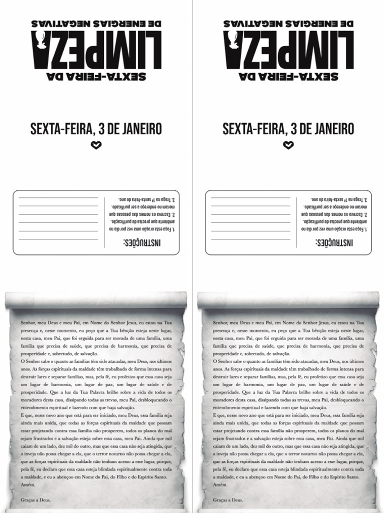 PB Sexta Da Limpeza 2 Folha (1) | PDF