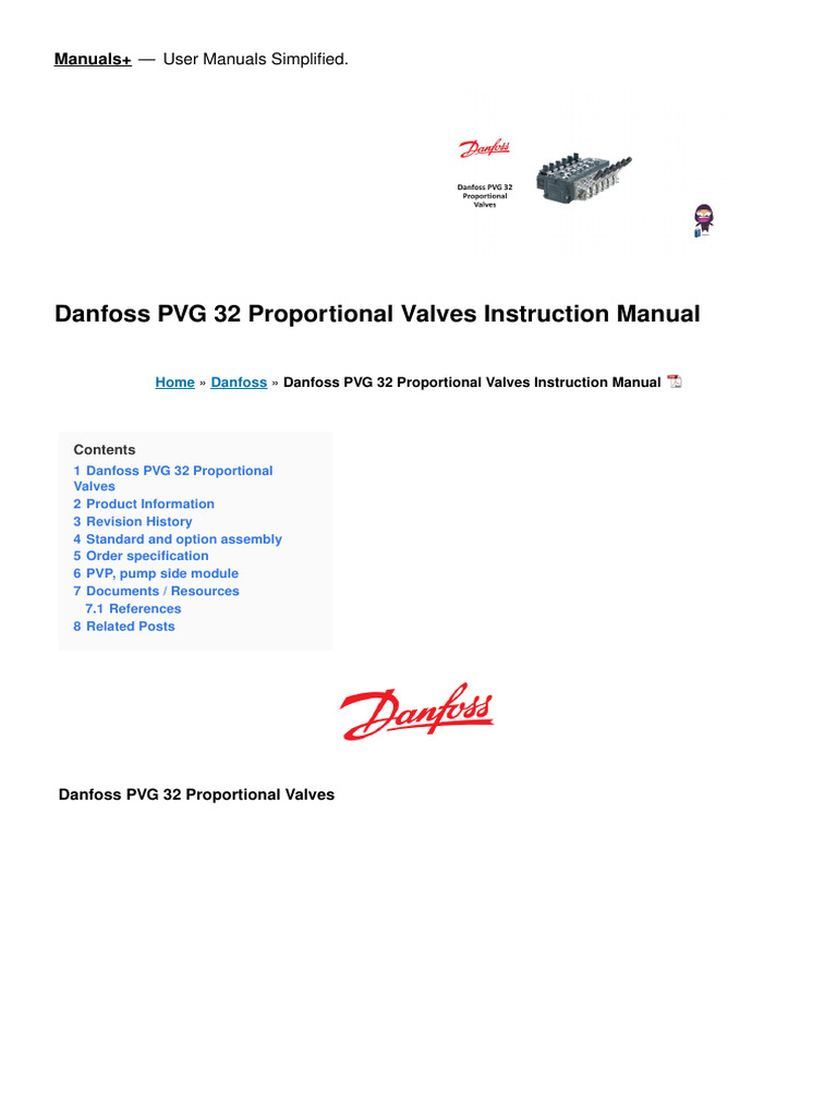 Manual - Danfoss - PVG 32 - PTBR | PDF | Valve | Actuator