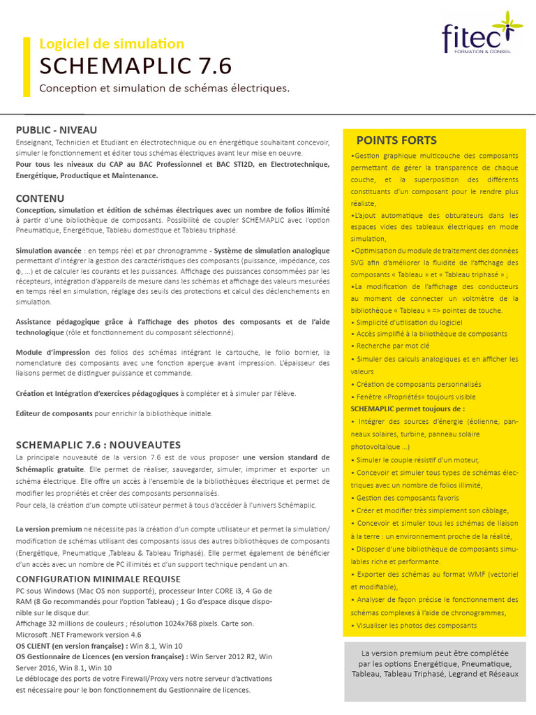 Fitec Fiches Produit SchemaplicV7.5 - ALL | PDF | Windows 8 | Microsoft ...