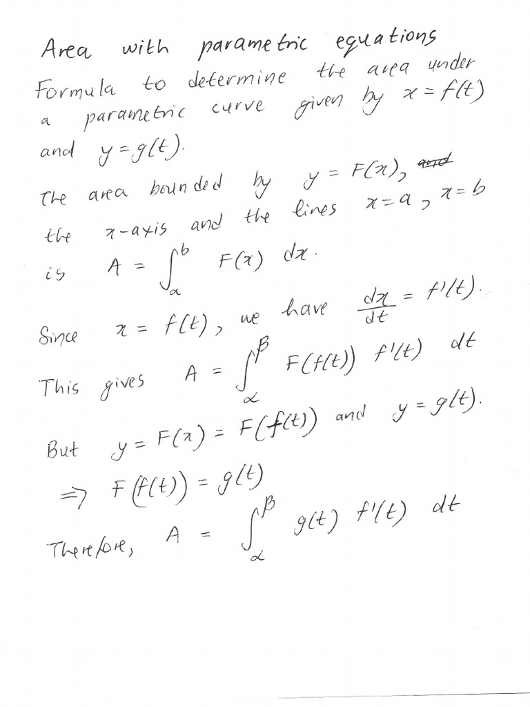 Area Parametric | PDF