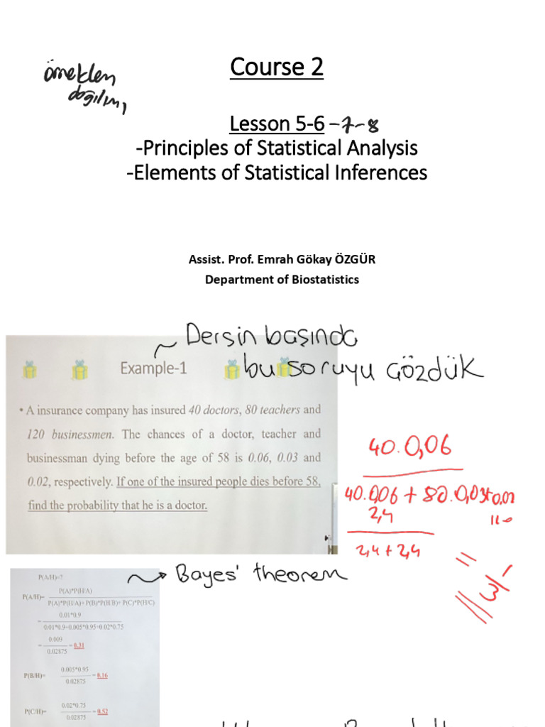 5, 6, 7, 8) Principles of Statistical Analysis + Elements of ... 5, 6, 7, 8) Principles of Statistical Analysis + Elements of ...