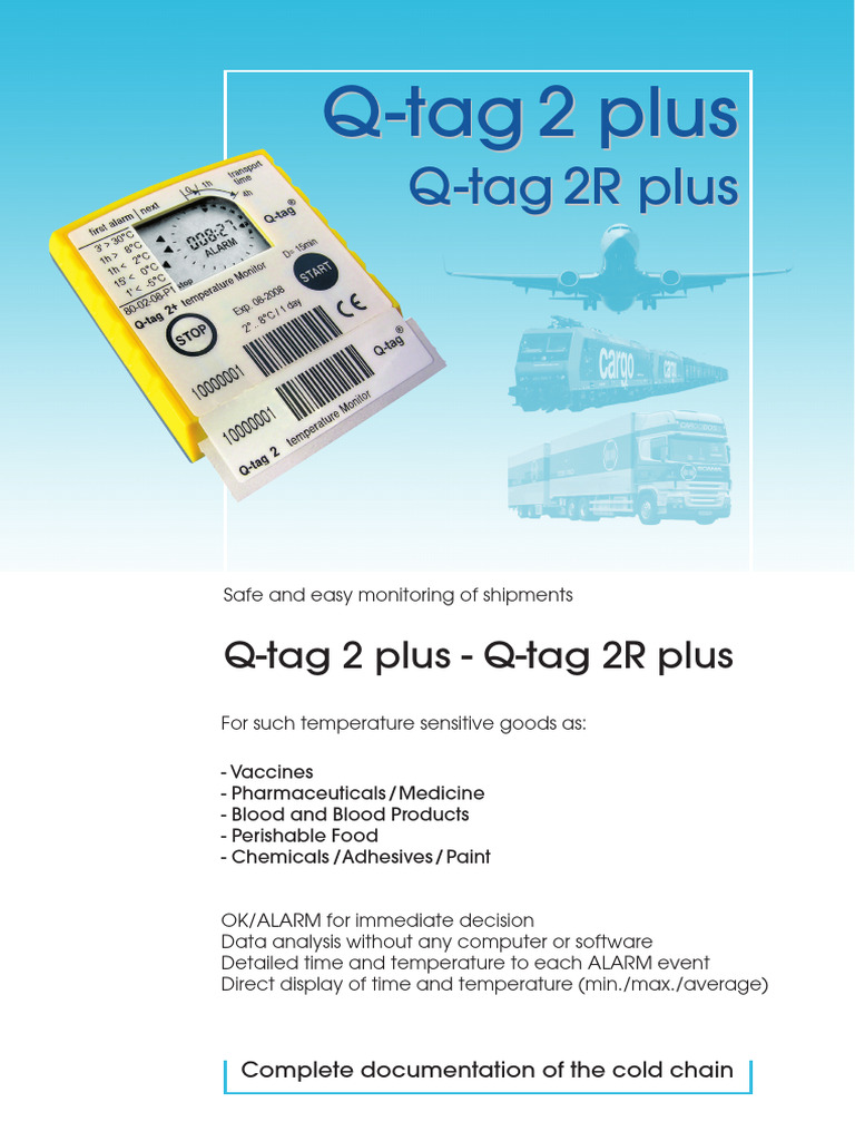 Temperature Monitoring Q Tag 22r Plus by Berlinger Co Ag | PDF | Computing