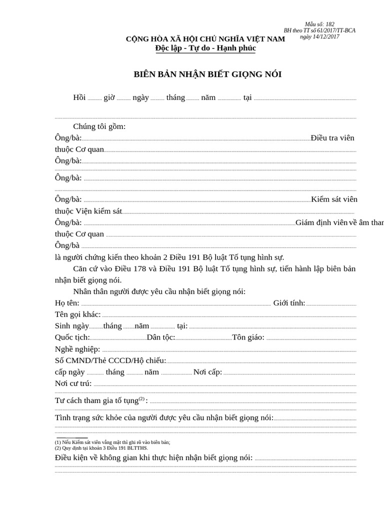 65. Biên bản ghi lời khai | PDF