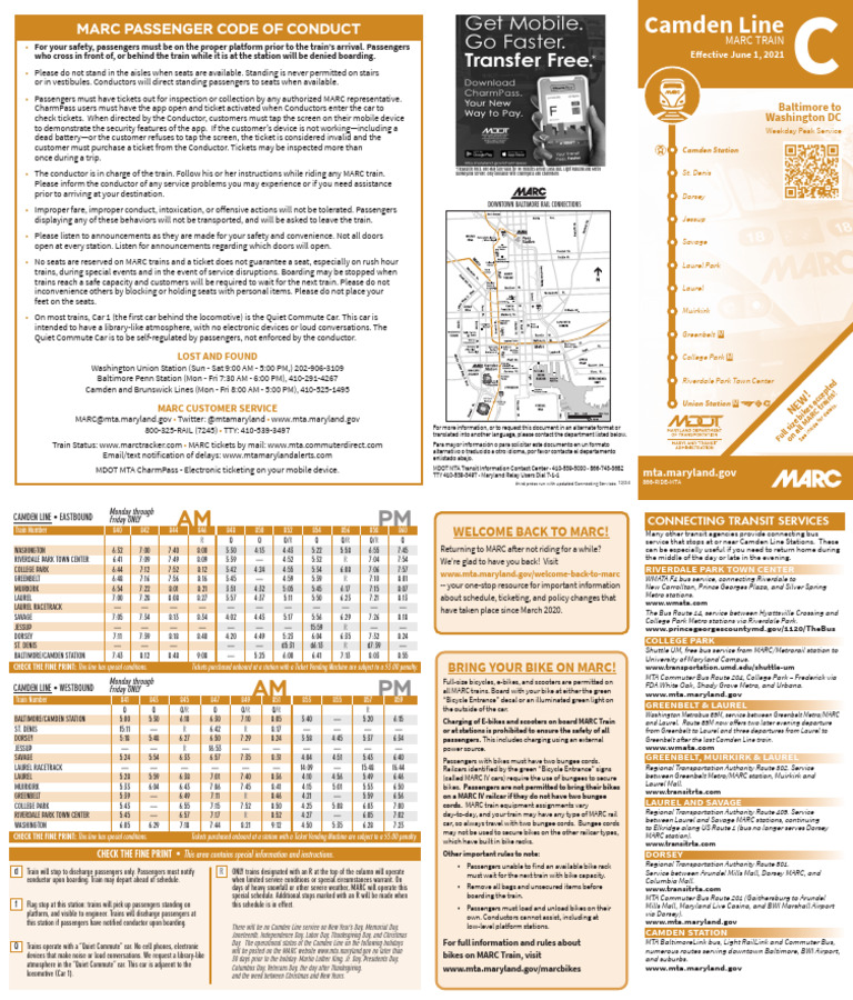 Marc Camden-Washington | PDF | Conductor (Rail) | Public Transport