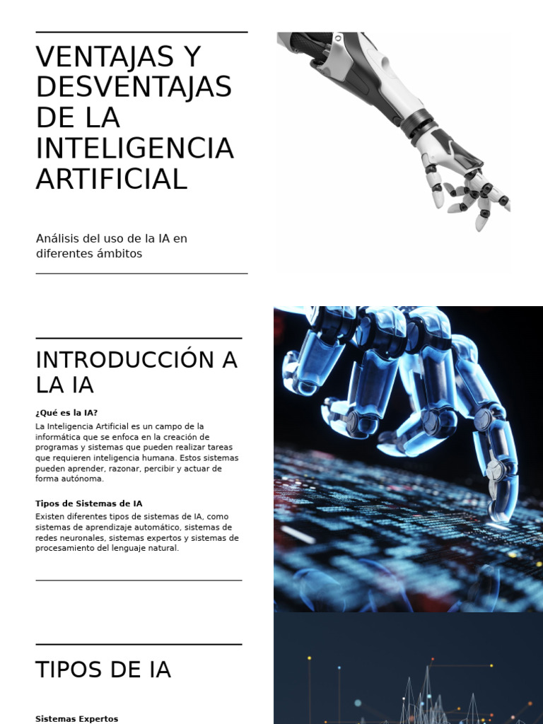 Ventajas y Desventajas de La Inteligencia Artificial | PDF ...