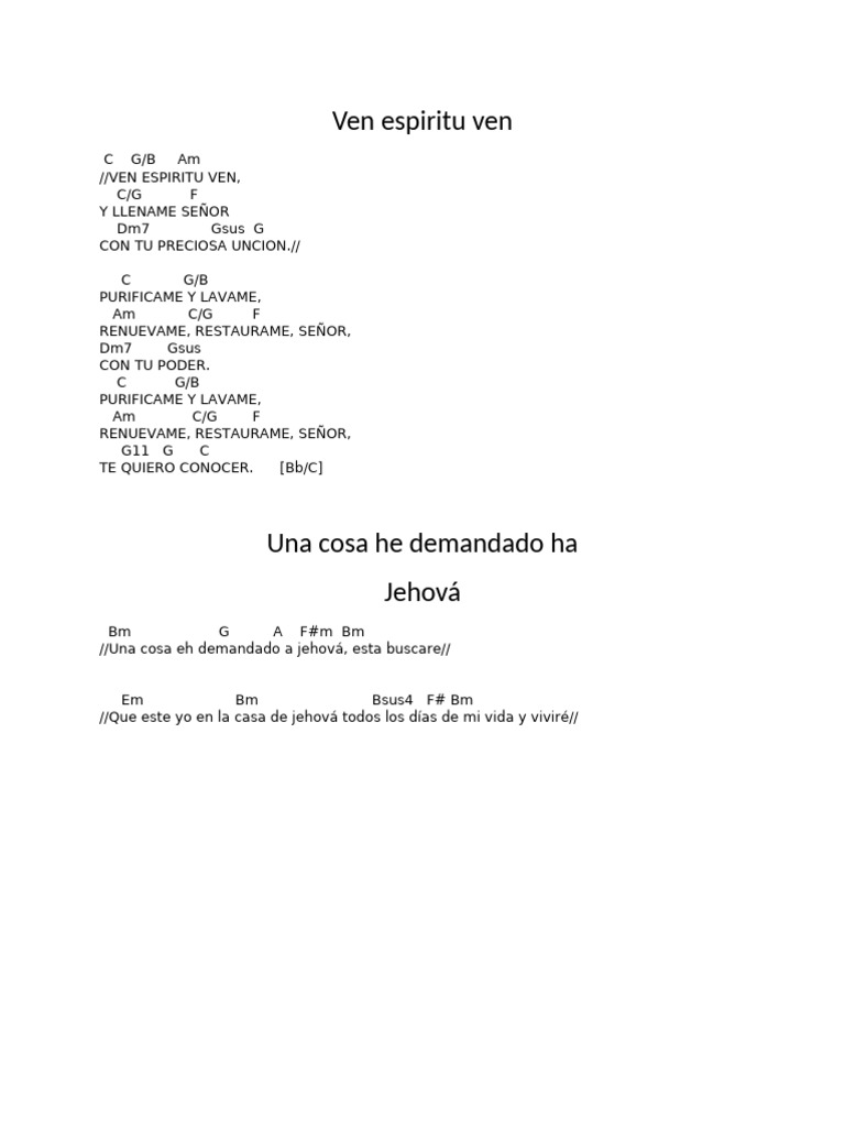 Ven Espiritu Ven | PDF