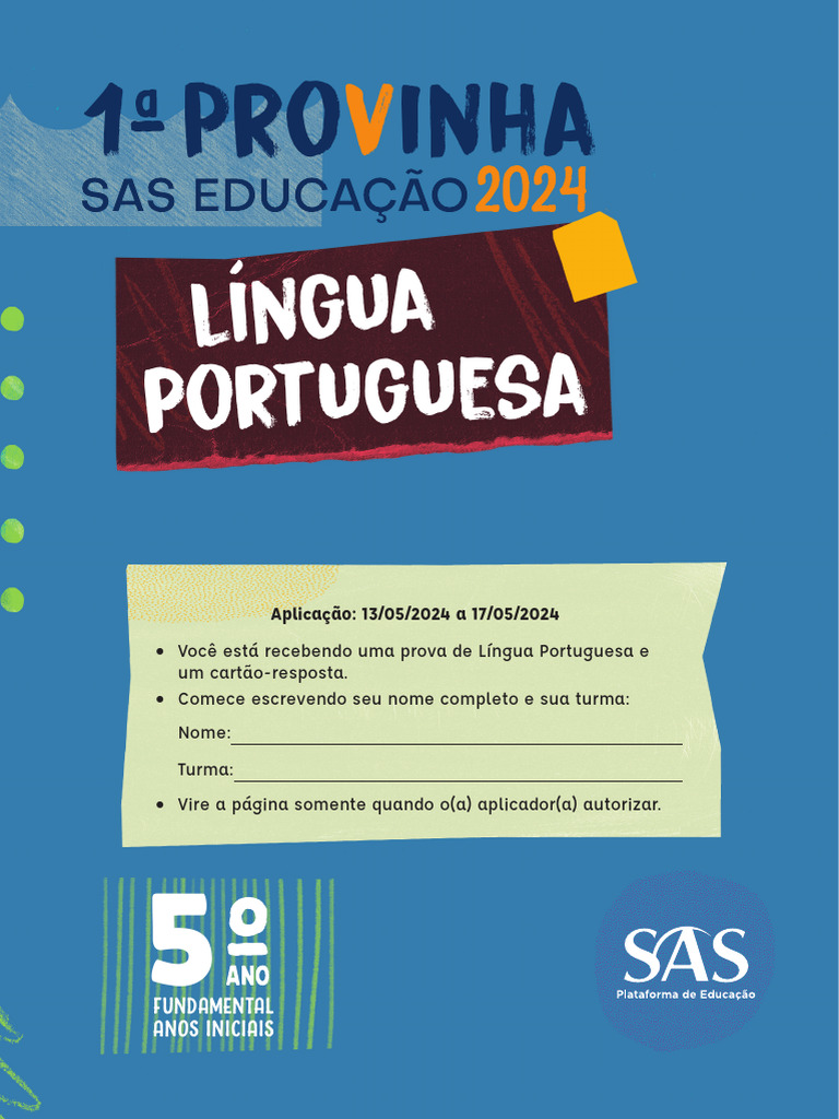 2024_PROVINHA_5oANO_LP_MIOLO_PORTAL | PDF | Palavra