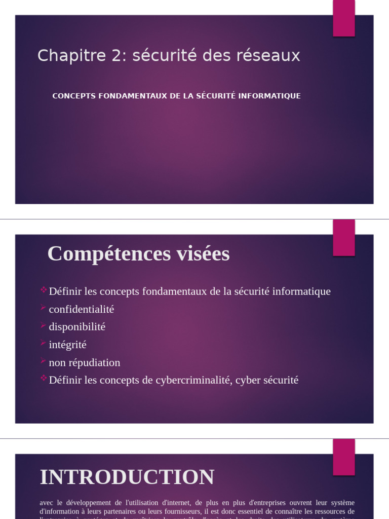 Chapitre 2 | PDF | Sécurité | Sécurité des systèmes d'information