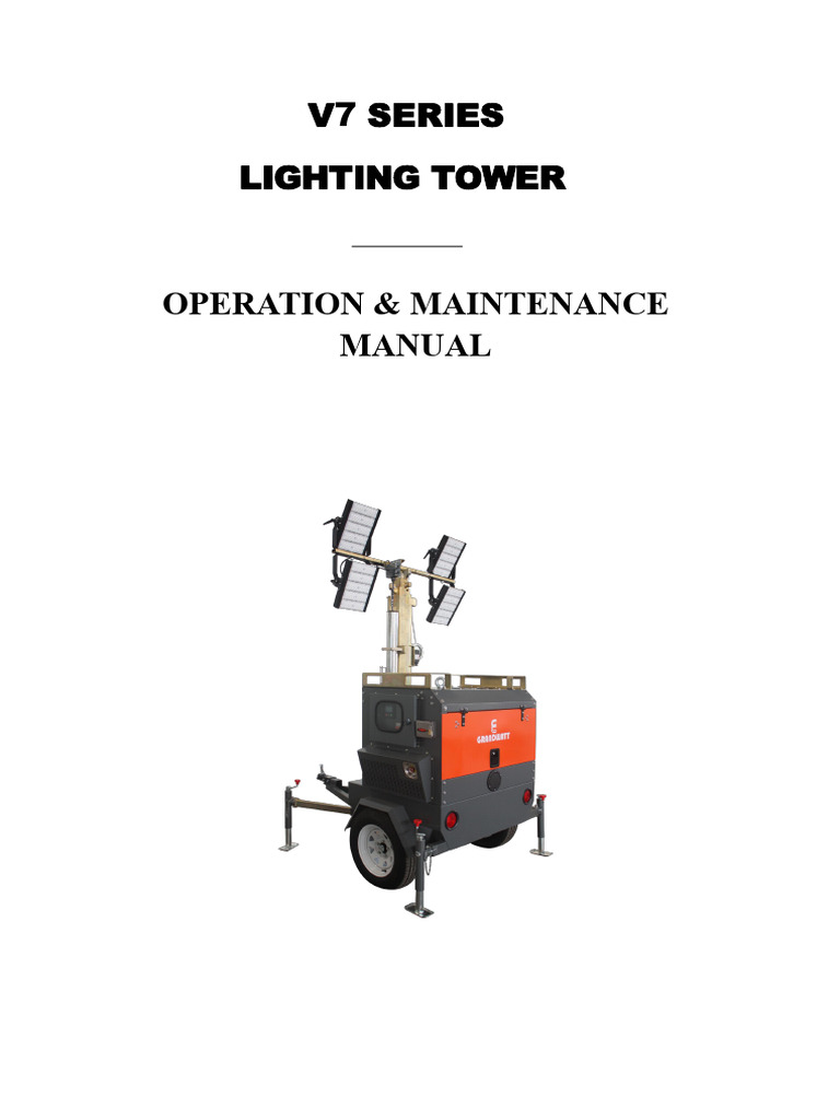 V7 Operator - S Manual | PDF | High Voltage | Diesel Engine