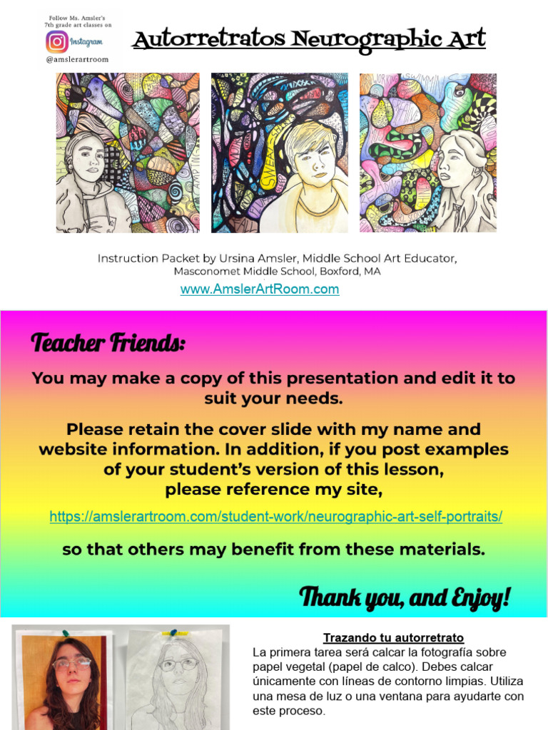 Neurographic Self Portraits Spanish (1) | PDF | Color | Lápiz