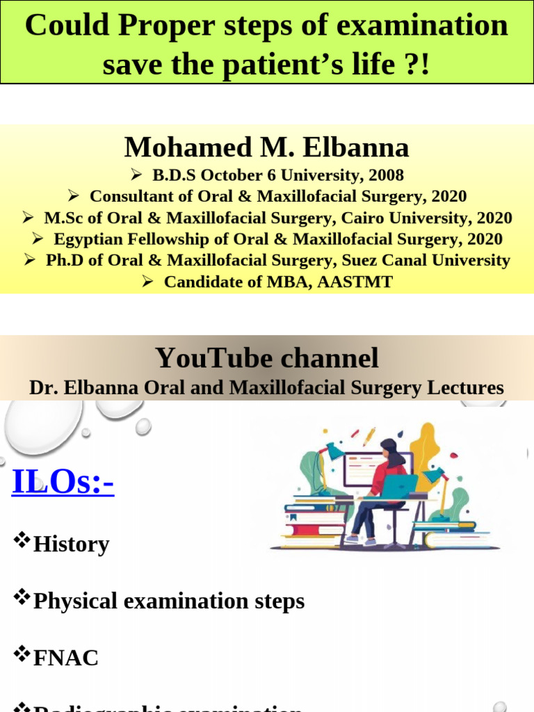 OMFS Proper Steps of Examinations | PDF