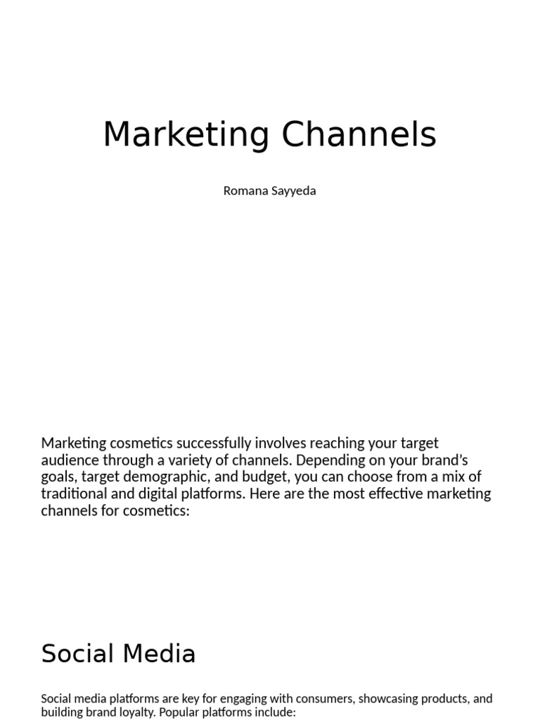 Marketing Channels - PPTX 7TH | PDF | Advertising | Brand
