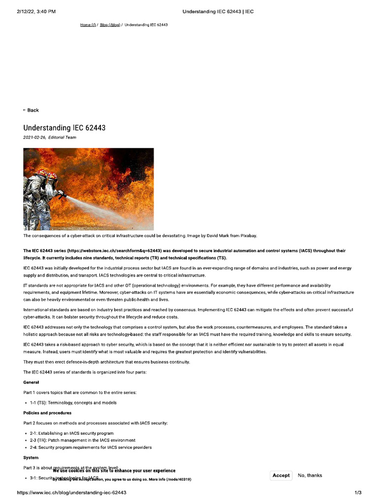 Understanding IEC 62443 | PDF