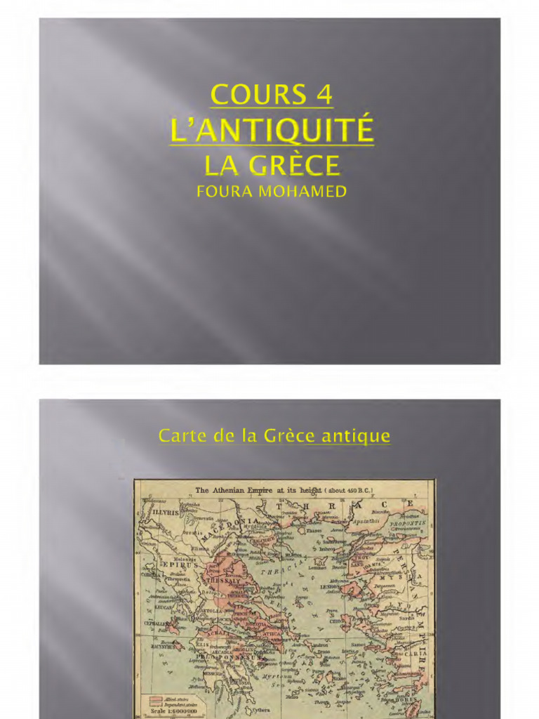 COURS 4 La Grèce Antique | PDF