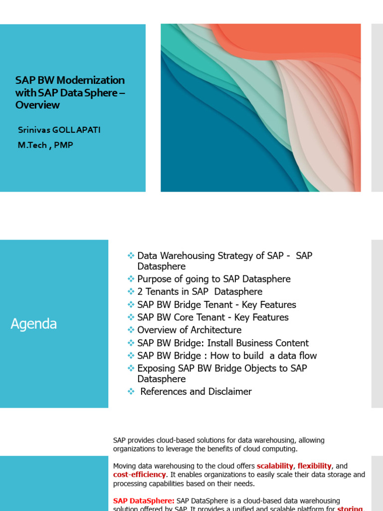 Techwatch Learnings BW Modernization With SAP Datasphere 1724010508 | PDF | Cloud Computing ...