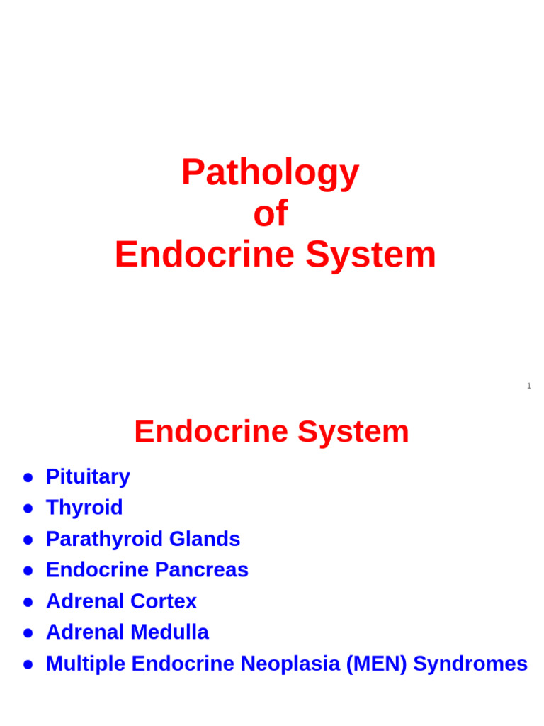 Endocrine System Pathology Overview | PDF | Endocrine System | Adrenal ...