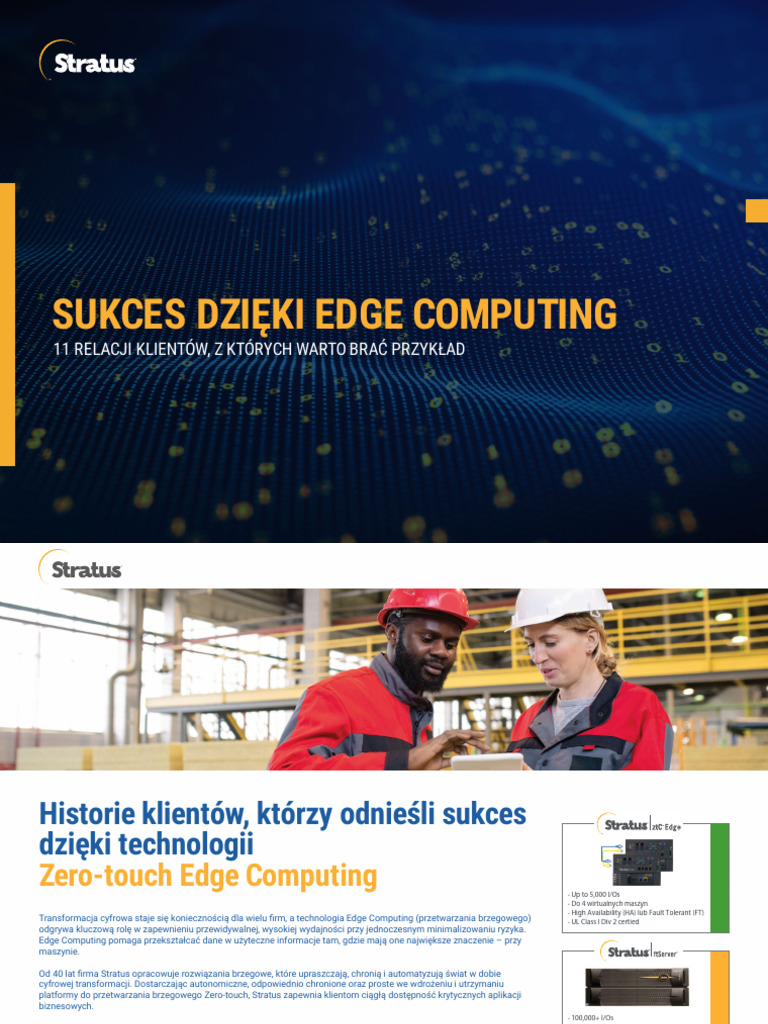 Przykłądy Zastsowań Edge Computing | PDF