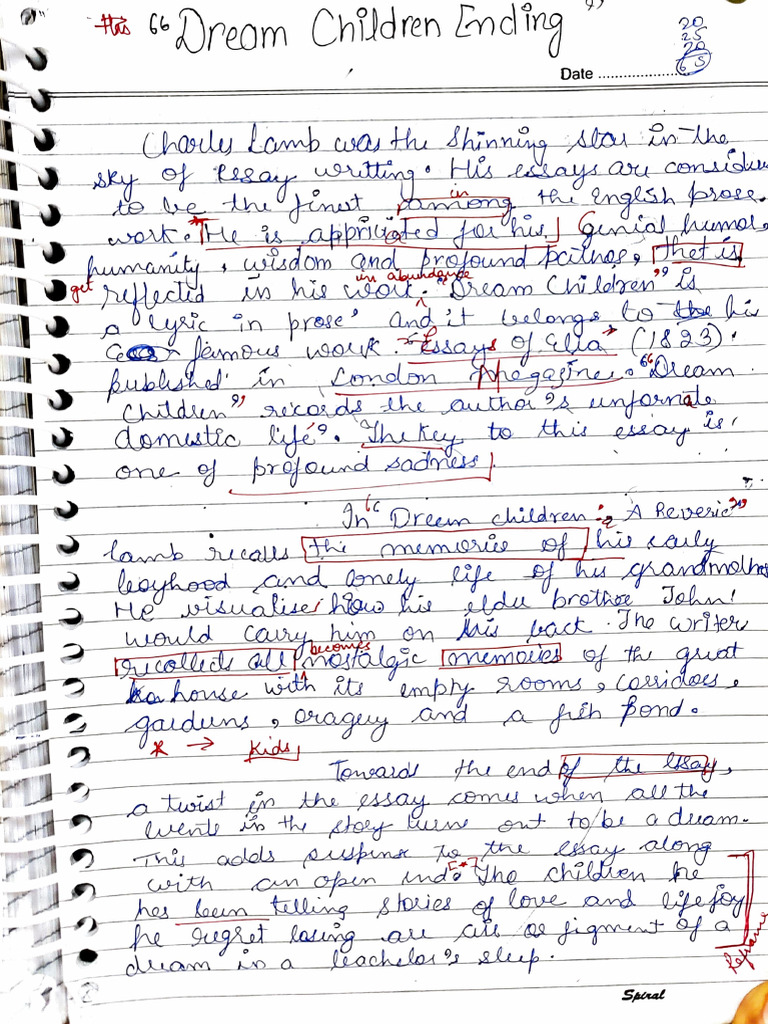 dream children ending | PDF