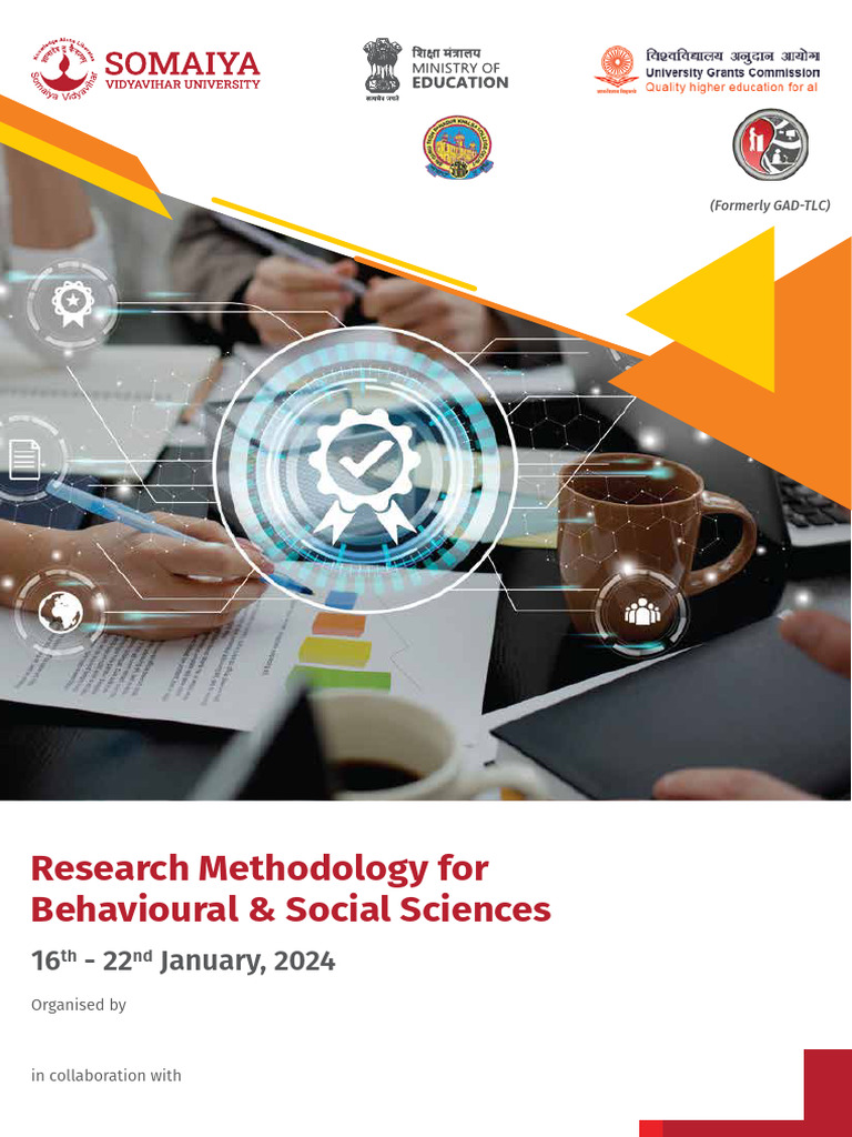 Research Methodology For Behavioural & Social Sciences: 16 - 22 January, 2024 | PDF | Social ...