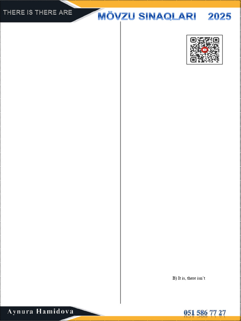 There Is There Are Movzu Si̇naqlari̇ 2025 | PDF | Chess