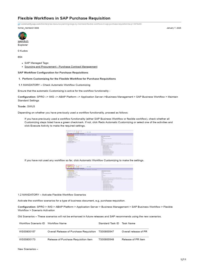 SAP Flexible Workflows in SAP Purchase Requisition | PDF | Information ...