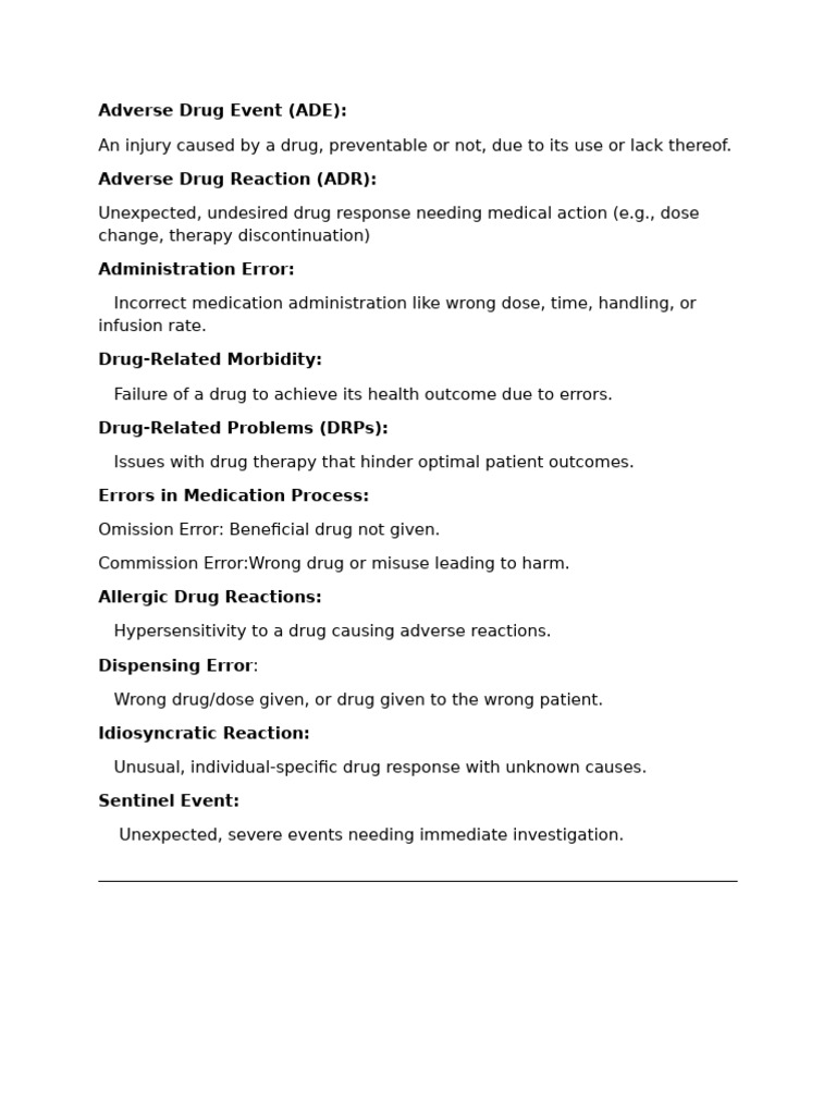 Medication Error | PDF