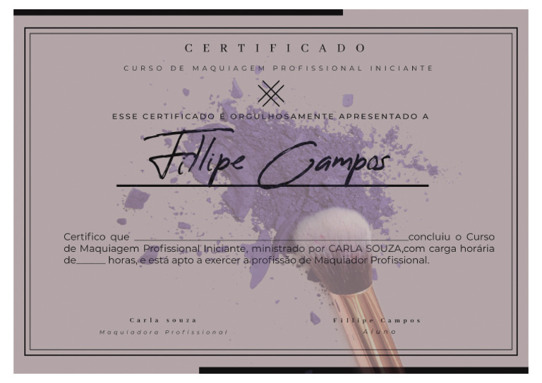 Certificado Carla Corrigido | PDF