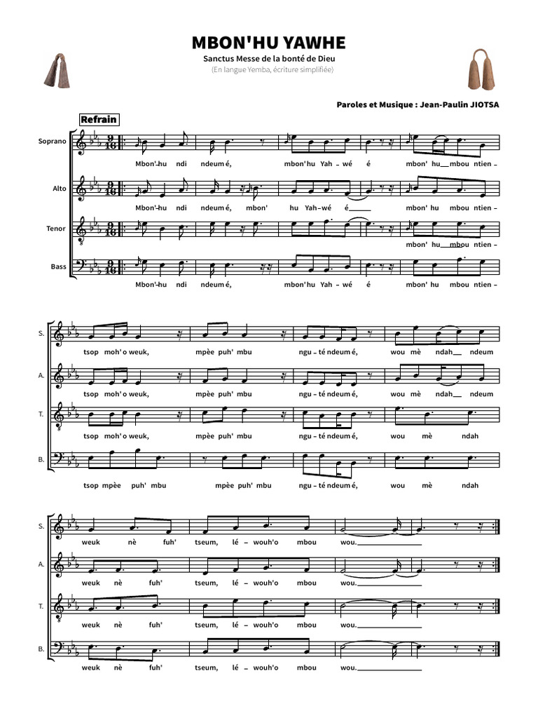 Sanctus Messe de la bonté de Dieu | PDF