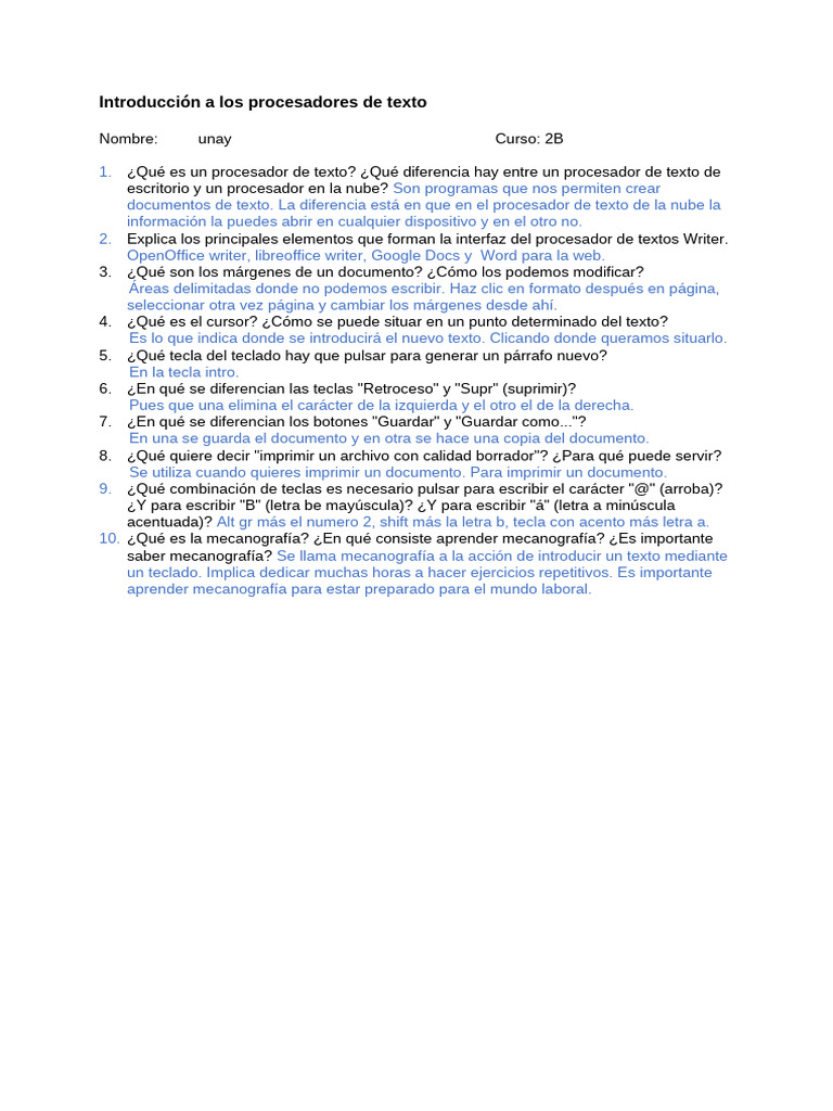 Introduccion Procesador de Texto | PDF