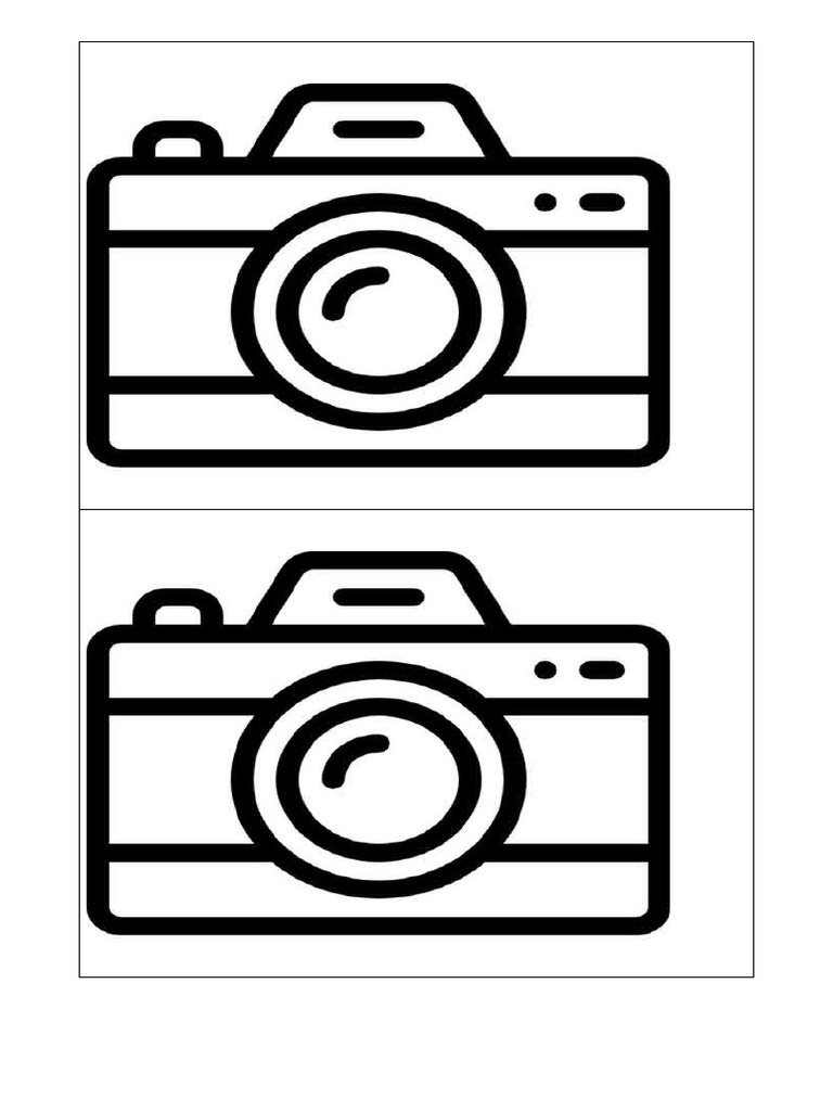 Câmera Fotográfica para Colorir | PDF
