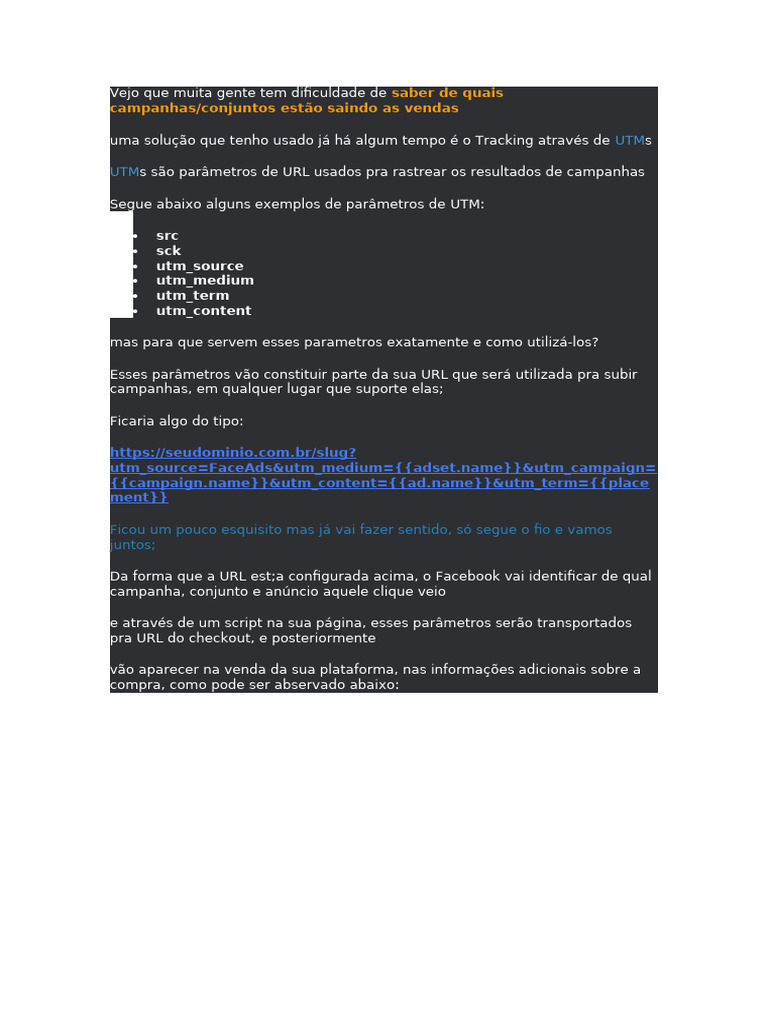 Traqueamento e Scrips | PDF | Facebook | Publicidade