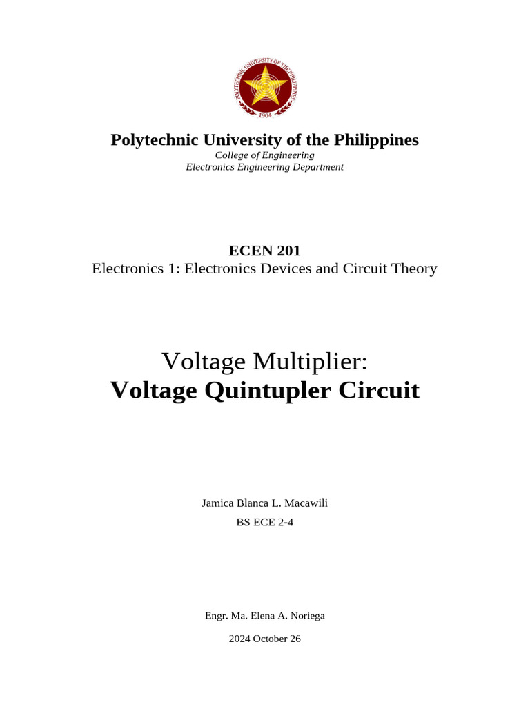 Designing Multiplier Circuits | PDF | Capacitor | Rectifier