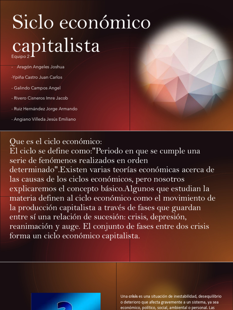 Capitalismo Equipo 2 | PDF | Ciclo comercial | Sustentabilidad
