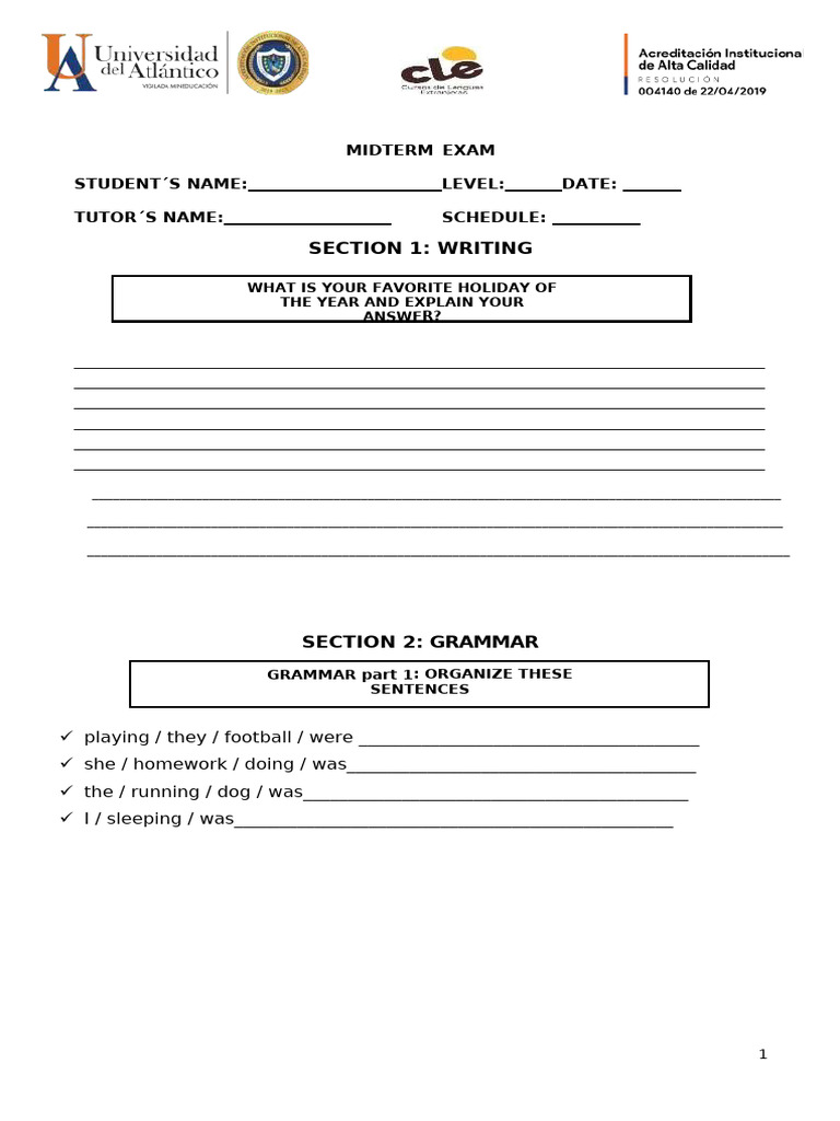 Final Exam Kids V | PDF | Cats