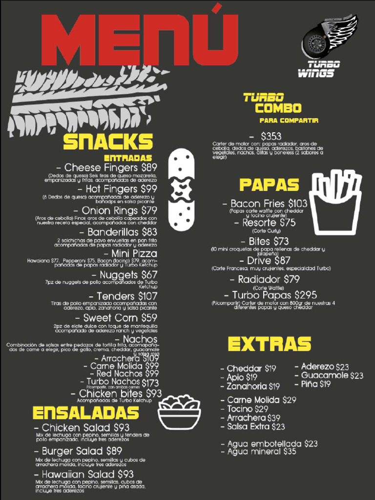 Menu Turbo 2023-1 | PDF