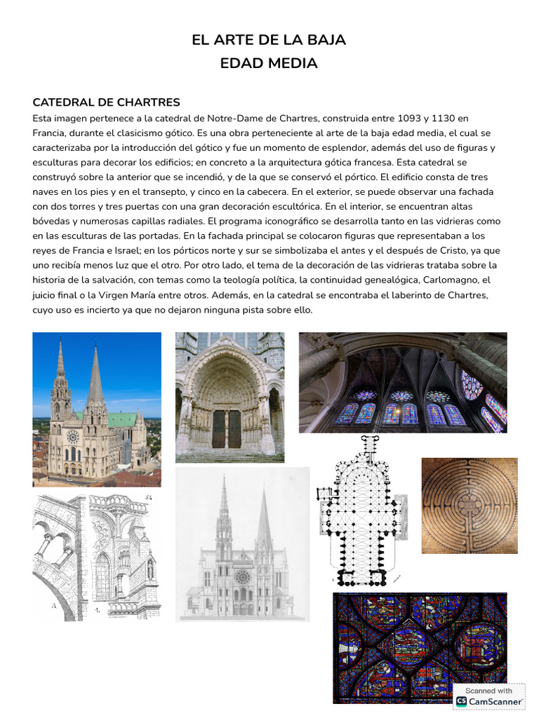 Arte Gótico en la Baja Edad Media | PDF | Arquitectura gótica | Las artes