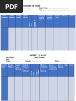 A Sample Record of Work Format | PDF