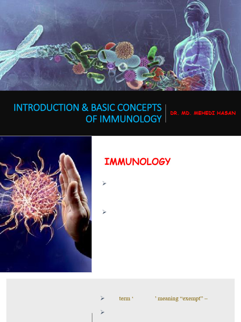 Introduction & Basic Concepts of Immunology | PDF | Immune System ...