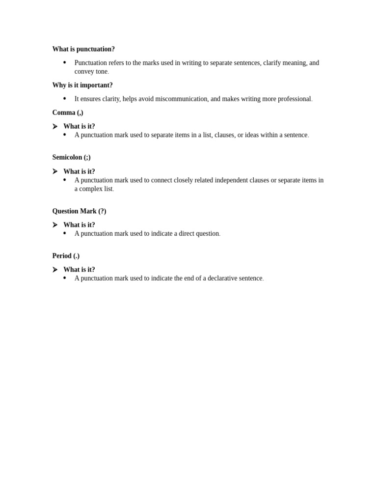 What Is Punctuation-Outline | PDF
