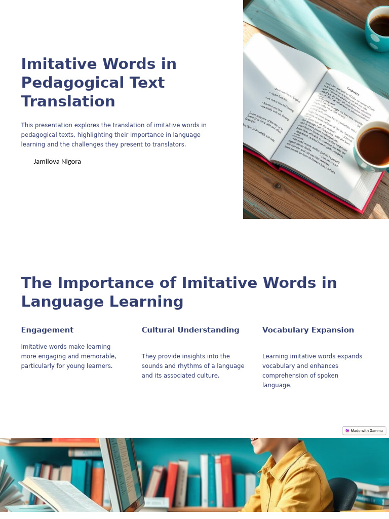 Imitative Words in Pedagogical Text Translation | PDF | Translations ...
