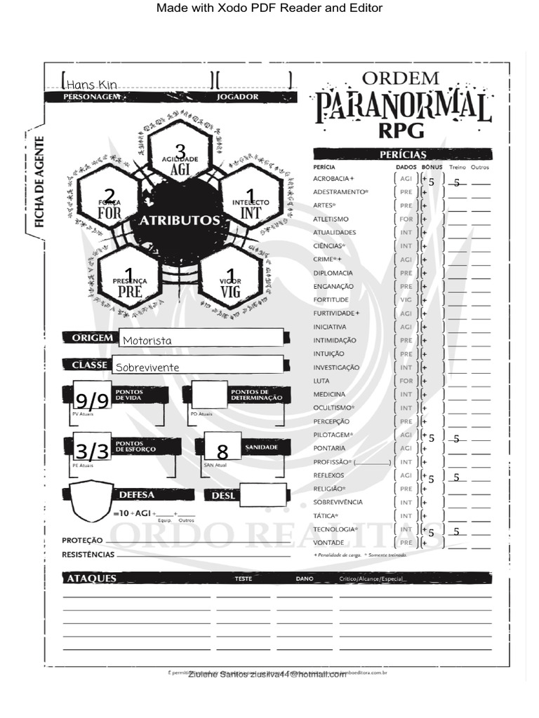 Ficha Editável SAH | PDF