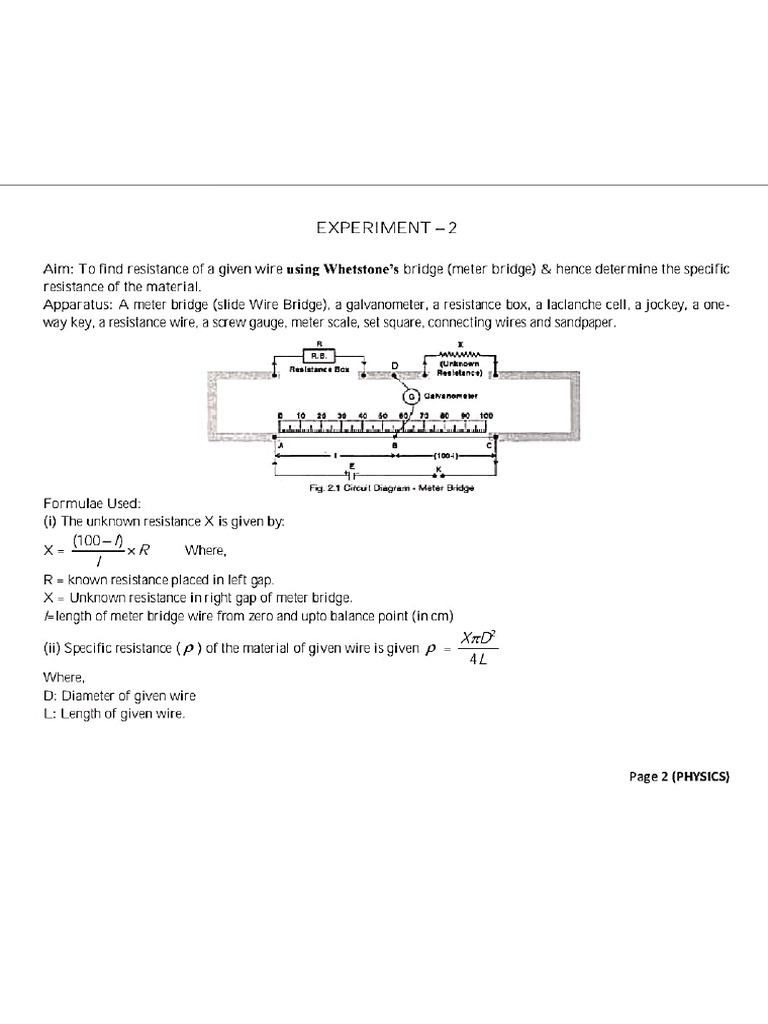 Meter Bridge 2kj9oi9j | PDF