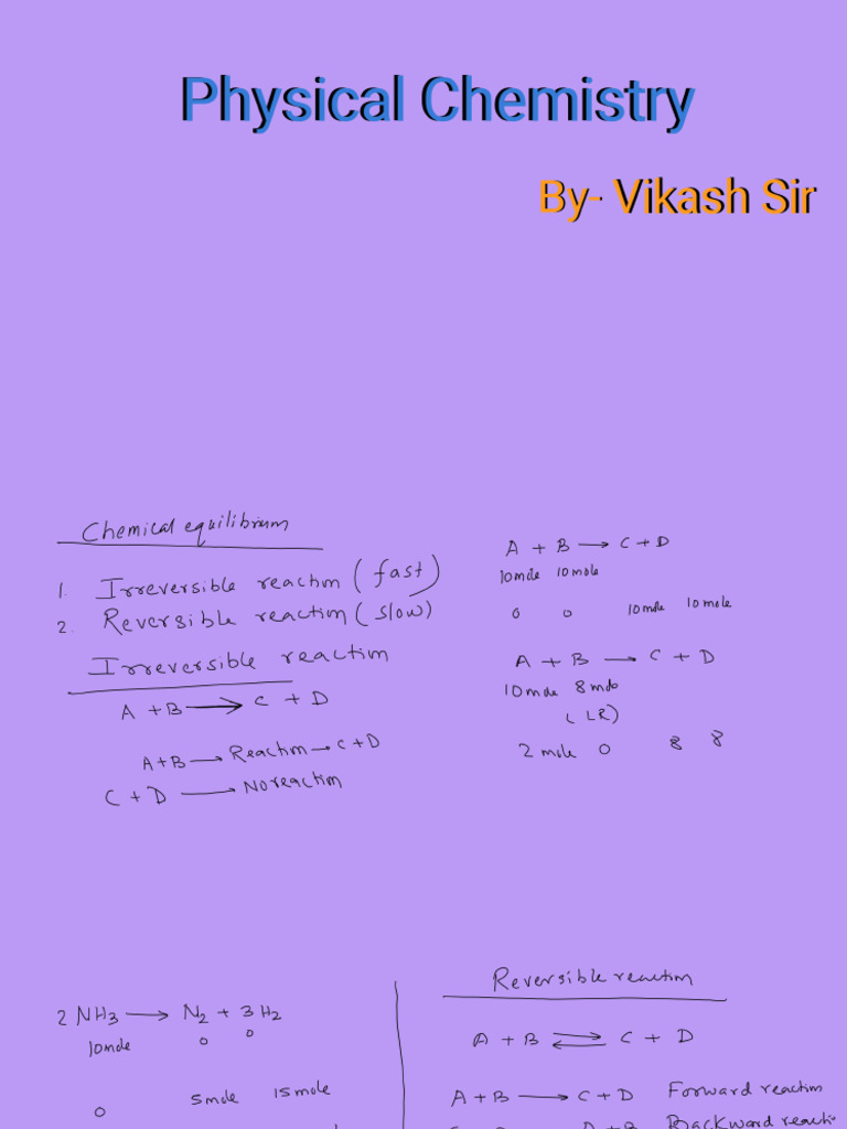 Physical Chemistry JB 11 by Vikash Sir | PDF